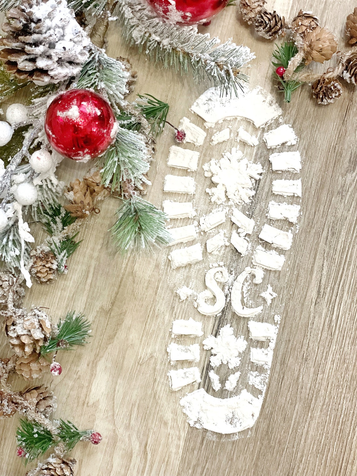 Santas Boot Print / Santa Stencil / Santas Footprint / Elf - Etsy