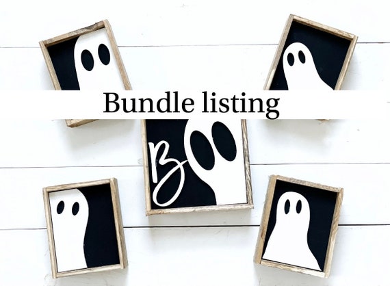 Halloween Signs Ghost Signs Coffee Bar Tiered Tray Signs - Etsy