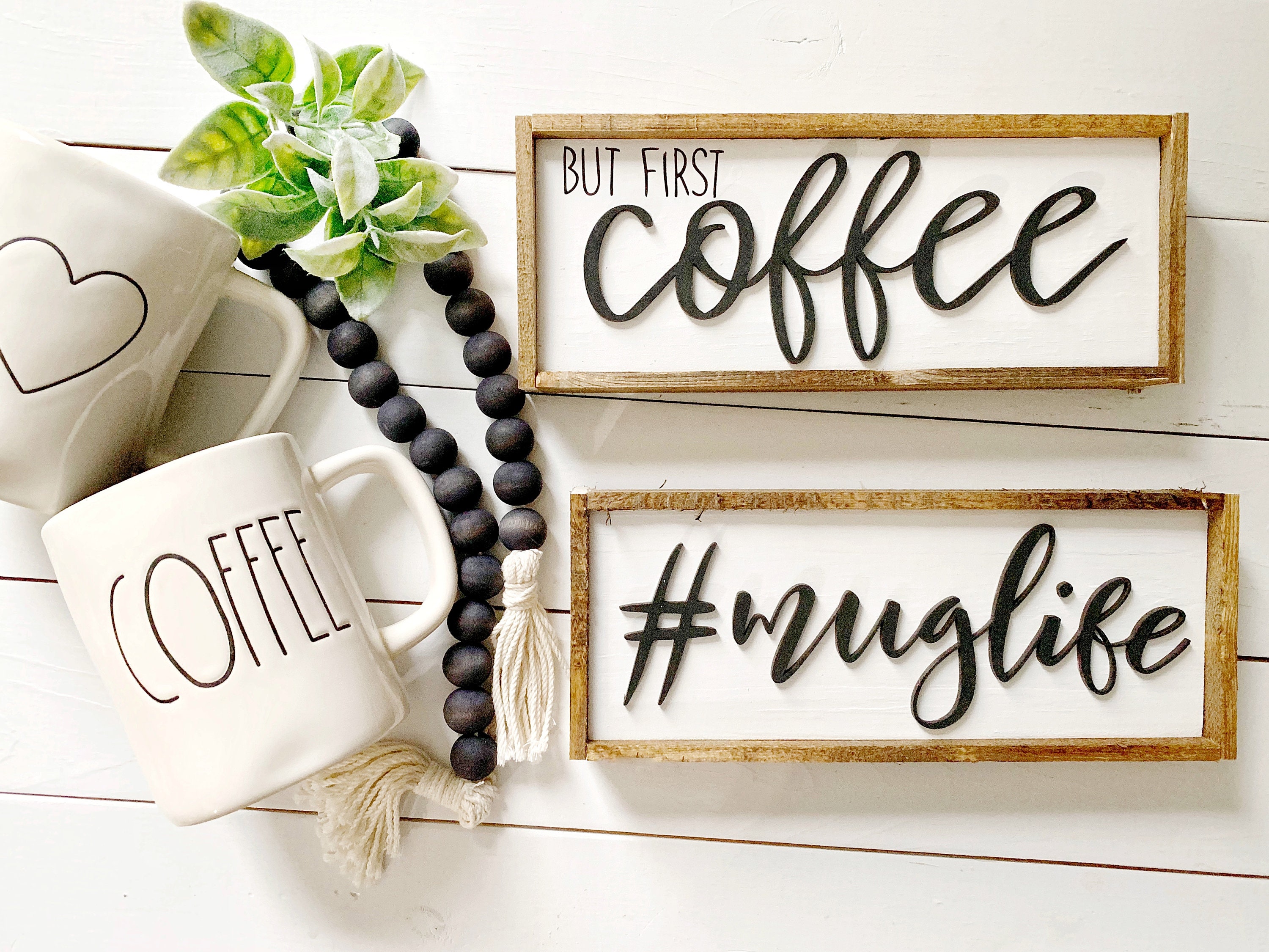 3D Signs / Coffee Bar Signs / Coffee Decor / Coffee Signs / - Etsy