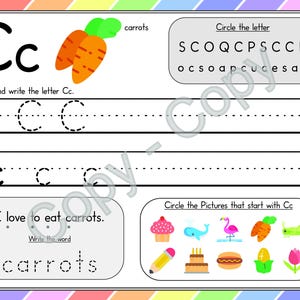 Alphabet Tracing Workbook: Letter Sounds & Recognition (digital PDF) - Etsy