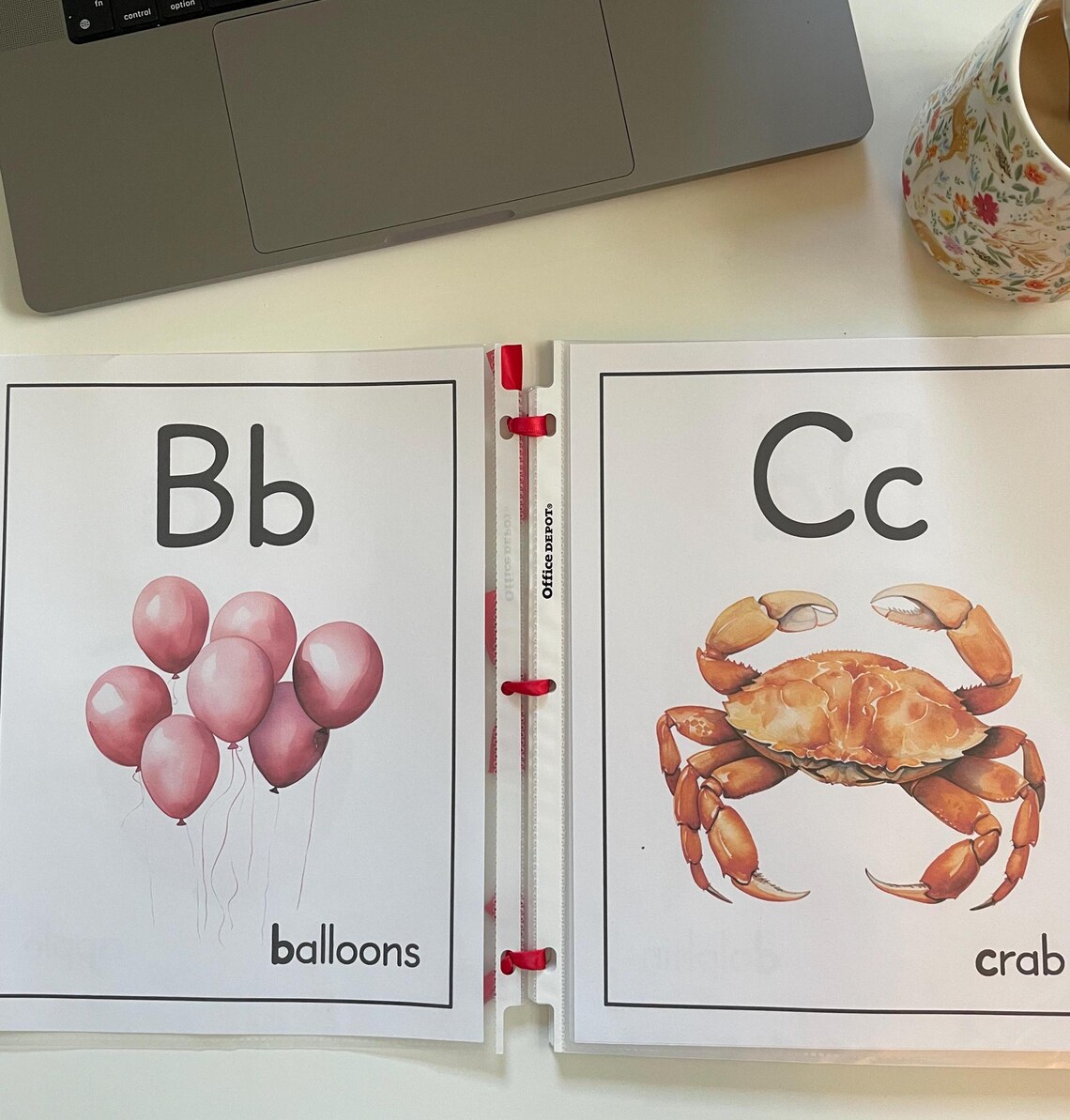 Large Alphabet Display Cards, ABC Poster Set Printable, Bulletin Board ...