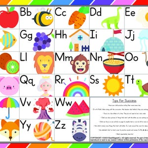 Alphabet Tracing Workbook: Letter Sounds & Recognition (digital PDF) - Etsy