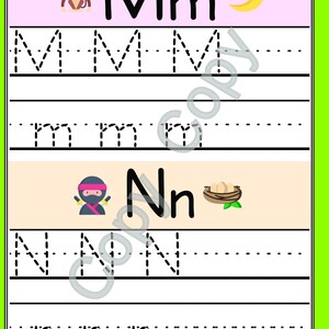 Alphabet Letter Tracing Book, Penmanship, Uppercase and Lowercase ...