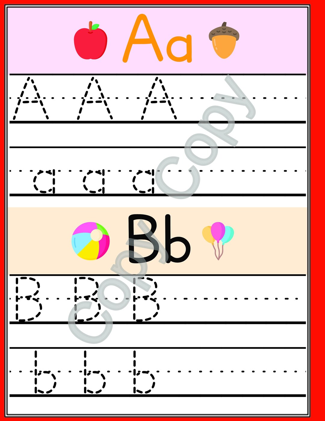 Alphabet Letter Tracing Book, Penmanship, Uppercase and Lowercase ...