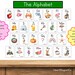 Large Alphabet Display Cards, ABC Poster Set Printable, Bulletin Board ...