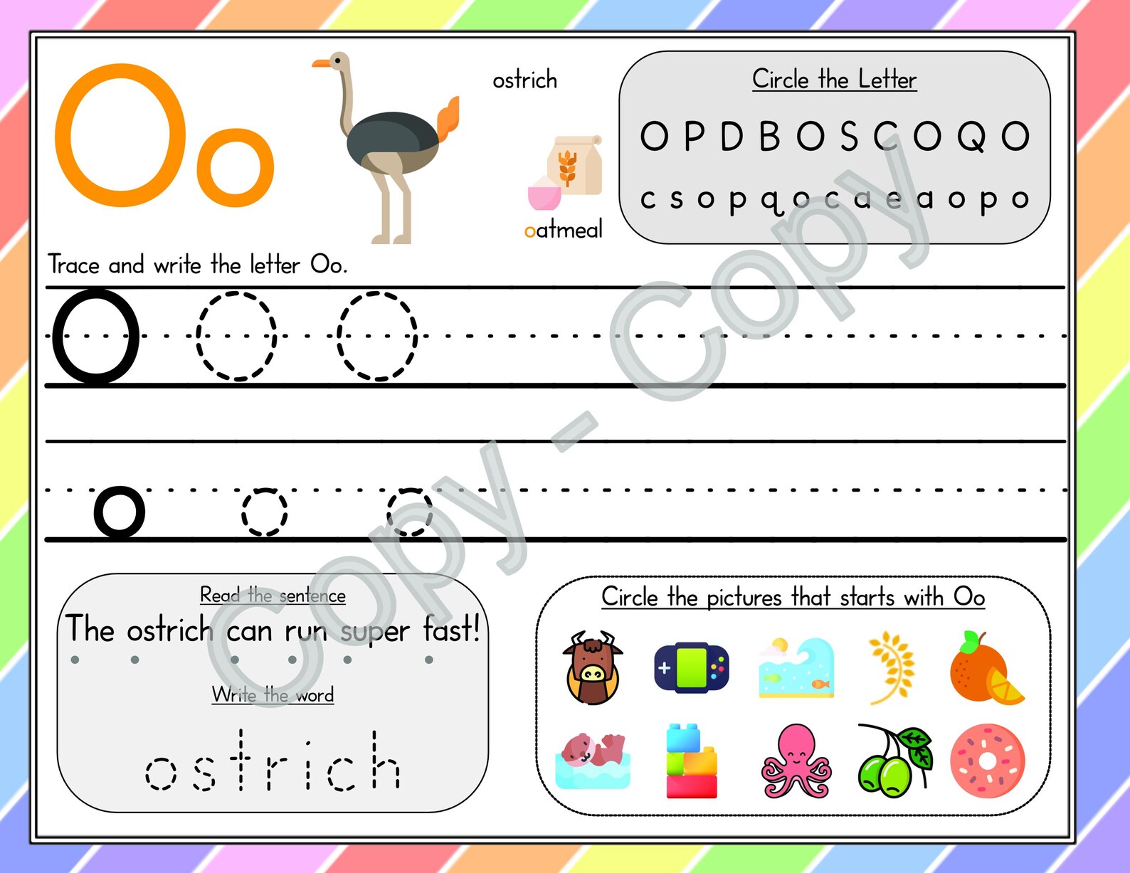 Alphabet Tracing Workbook: Letter Sounds & Recognition (digital PDF) - Etsy