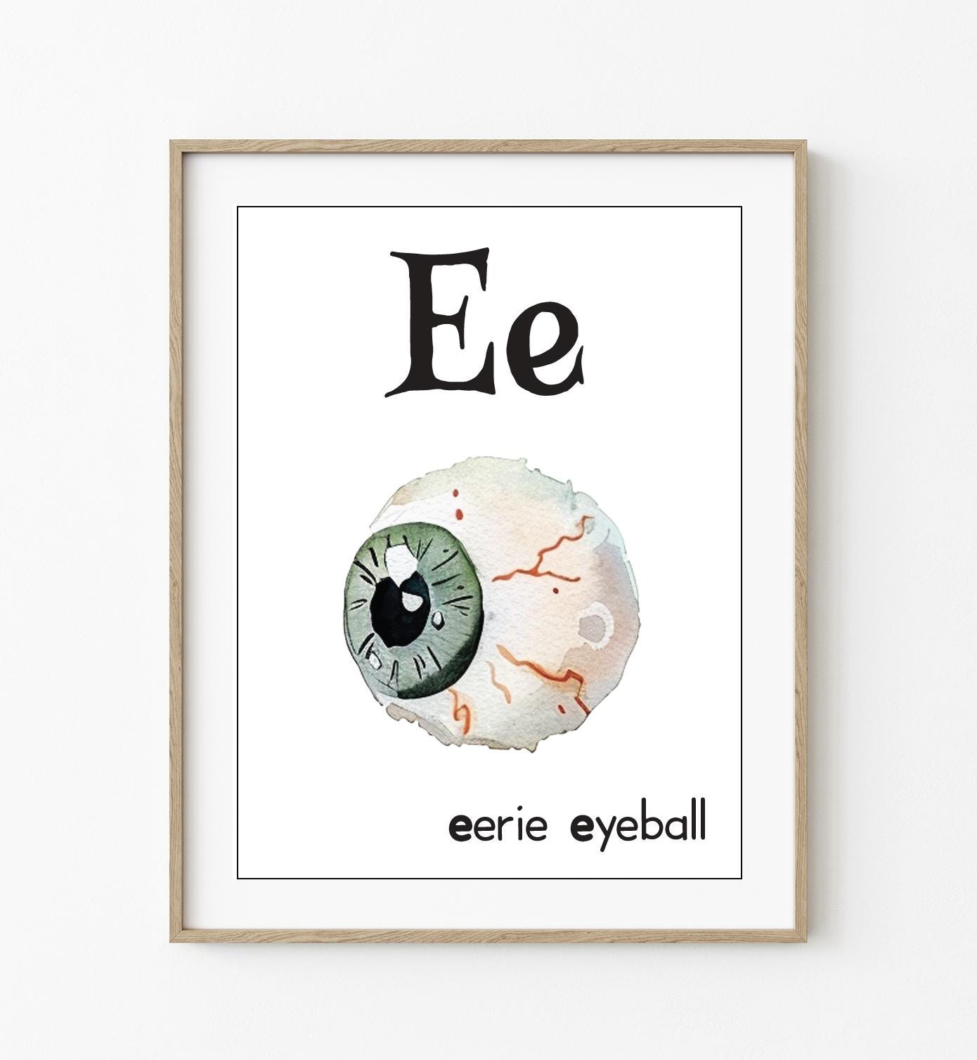 Halloween Alphabet Cards, Spooky Abc's, Large Alphabet Cards, Alphabet ...