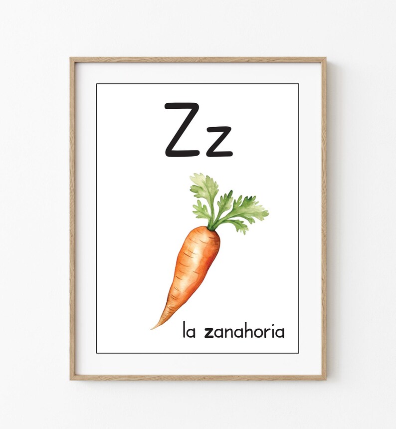 Tarjetas de visualización del alfabeto español grandes, El abecedario ...