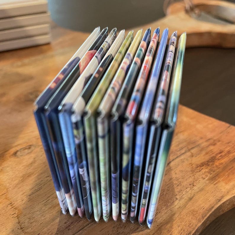 Custom Photo Magnets, 2x2 Square Magnet Set, Refrigerator Magnets - Etsy