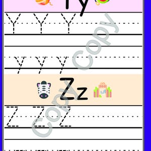 Alphabet Letter Tracing Book, Penmanship, Uppercase and Lowercase ...