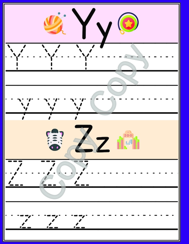 Alphabet Letter Tracing Book, Penmanship, Uppercase and Lowercase ...