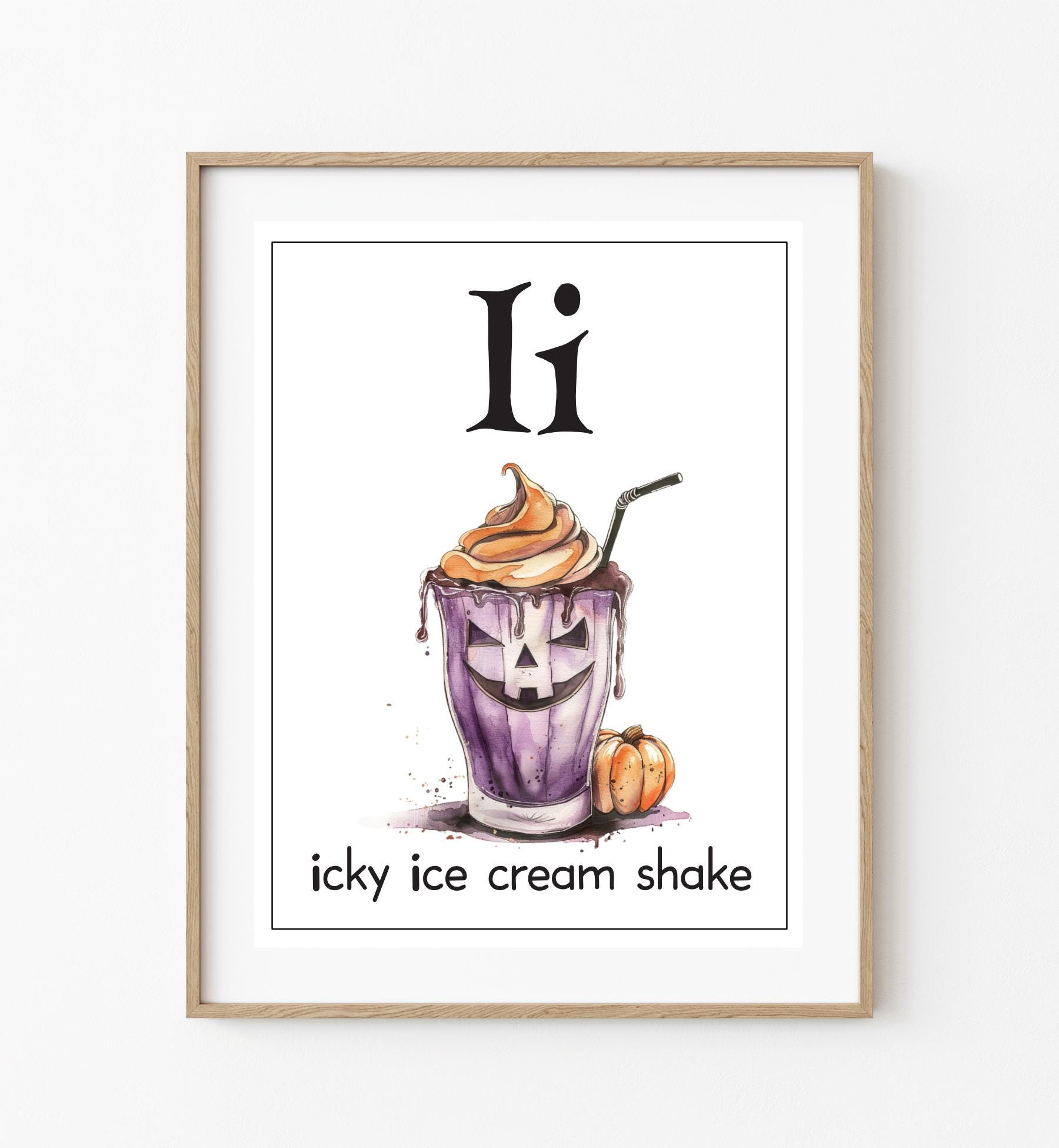Halloween Alphabet Cards, Spooky Abc's, Large Alphabet Cards, Alphabet ...