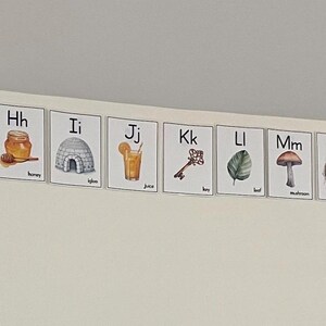 Large Alphabet Display Cards, ABC Poster Set Printable, Bulletin Board ...
