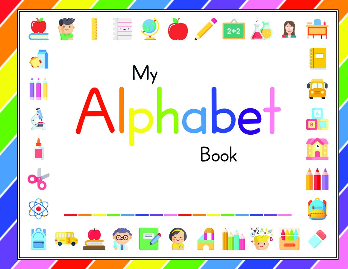 Alphabet Tracing Workbook: Letter Sounds & Recognition (digital PDF) - Etsy