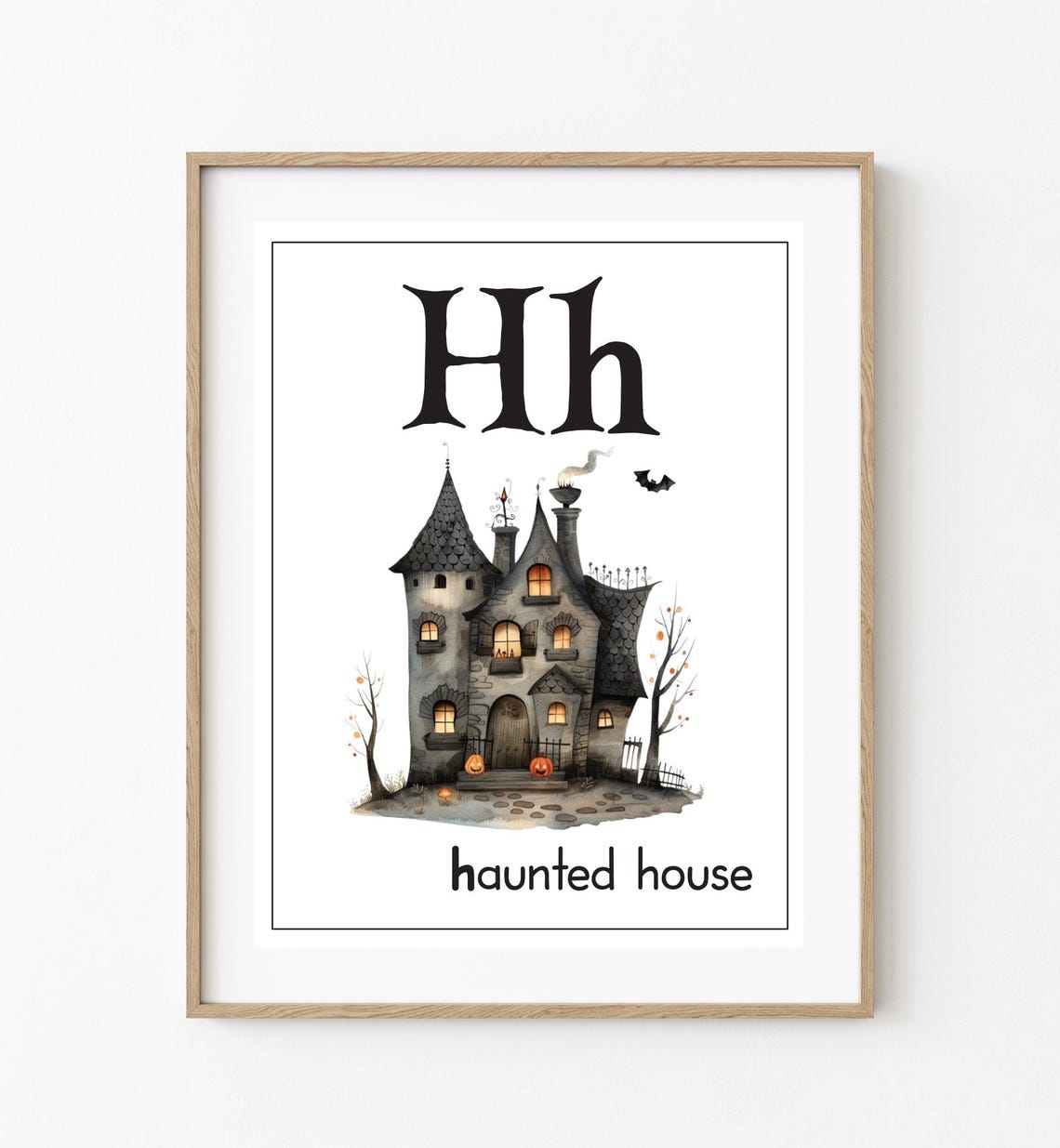 Halloween Alphabet Cards, Spooky Abc's, Large Alphabet Cards, Alphabet ...