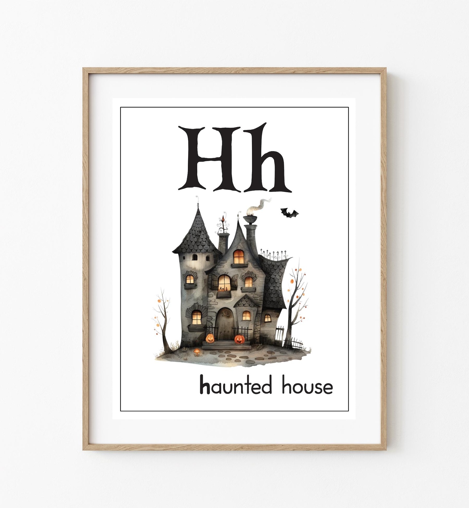 Halloween Alphabet Cards, Spooky Abc's, Large Alphabet Cards, Alphabet ...