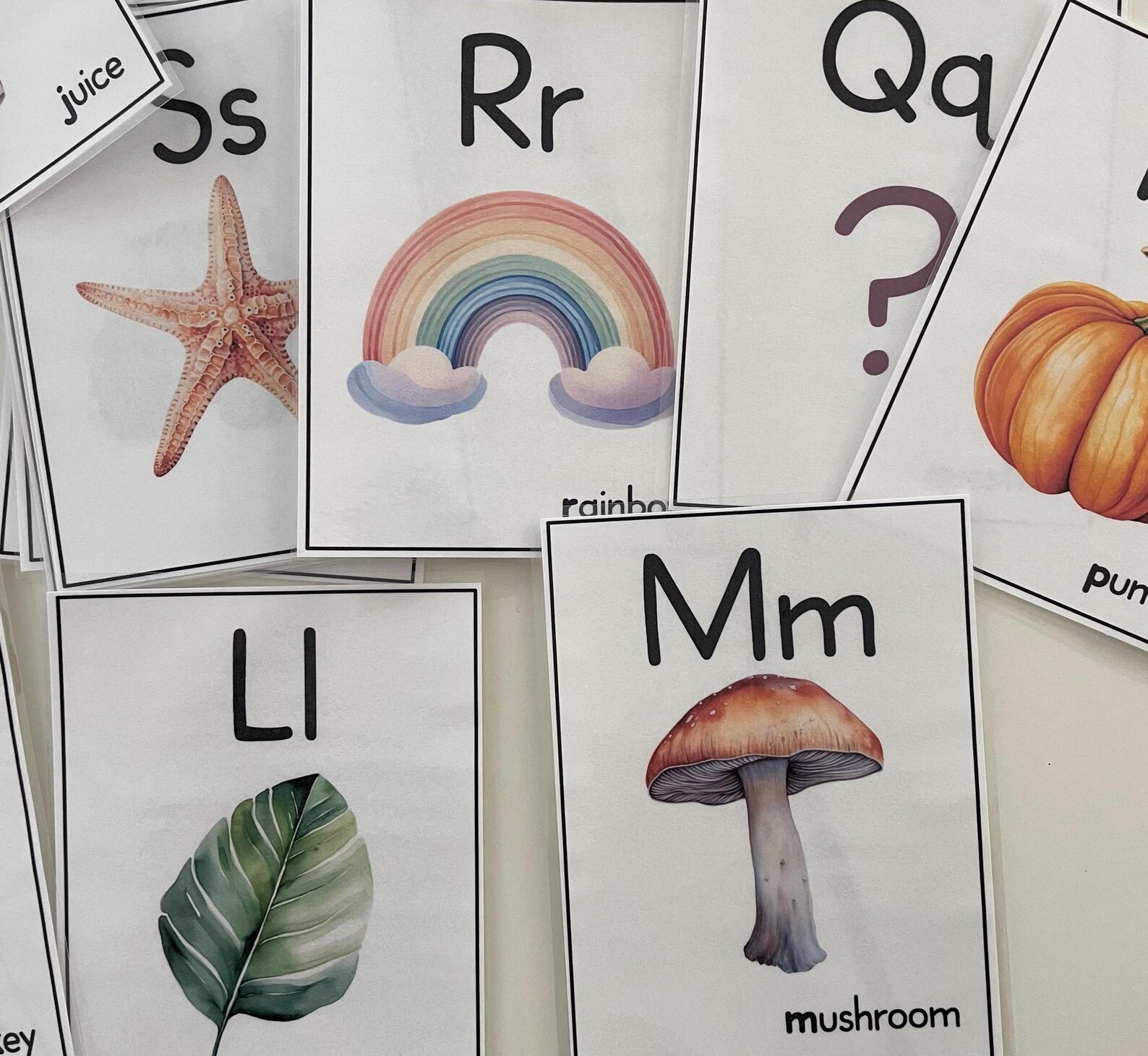 Large Alphabet Display Cards, ABC Poster Set Printable, Bulletin Board ...