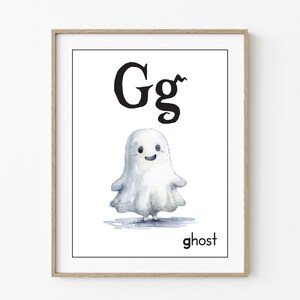 Halloween Alphabet Cards, Spooky Abc's, Large Alphabet Cards, Alphabet ...