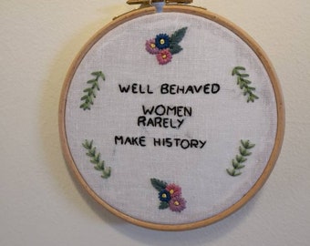 Feminist embroidery | Etsy