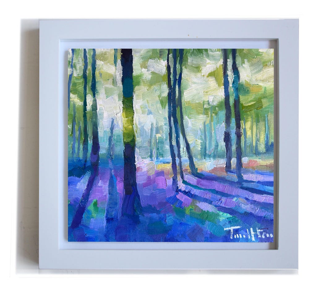 No 81. Bluebell Light - Small Painting - Framed - Hand-painted Artwork ...