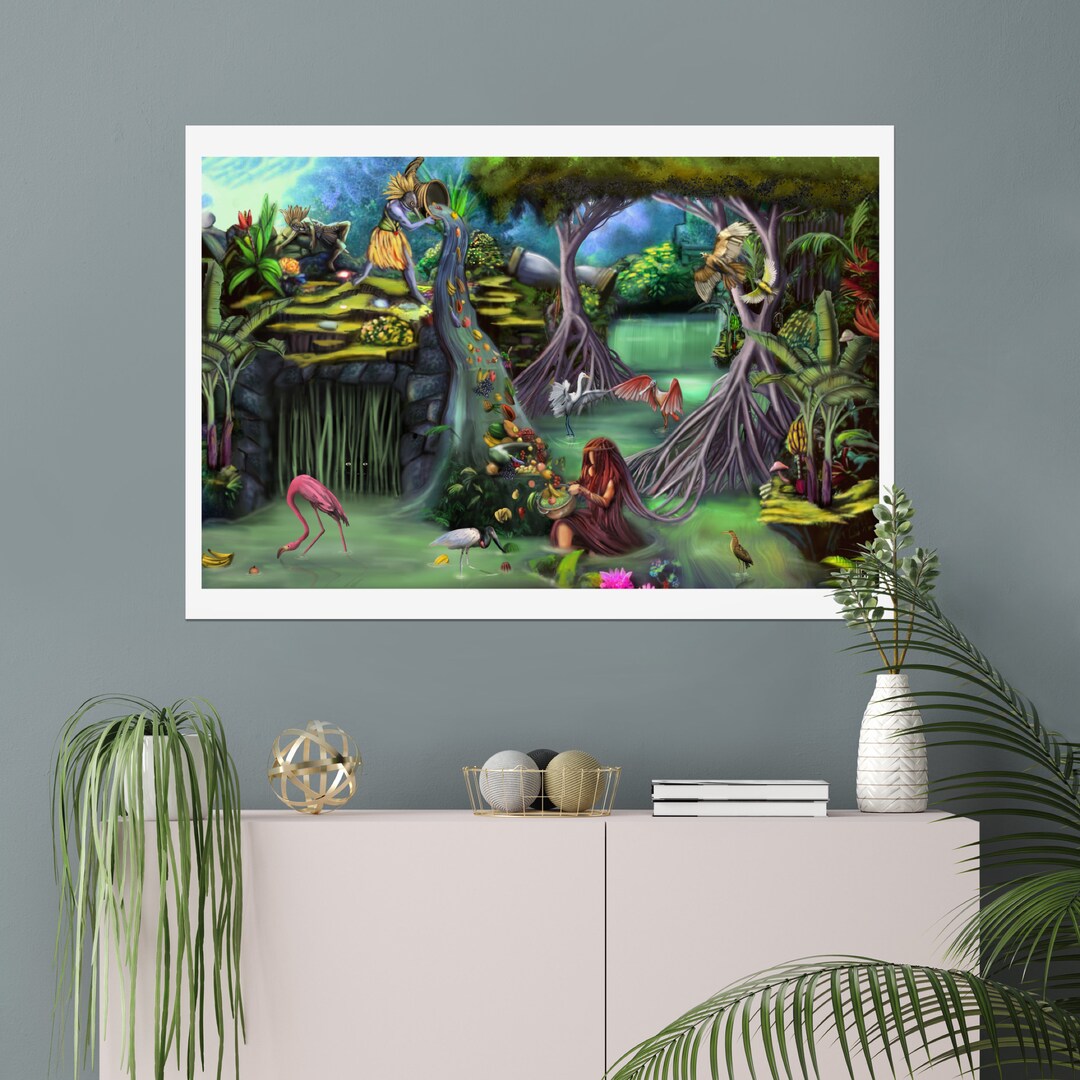 SELVA COLOMBIAN PRINT / Colombian Art, Colombian Art, Tropical Poster ...