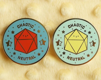Chaotic Neutral RPG Alignment 1.25 Enamel Pin - Etsy UK