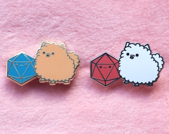 Corgi D20 Dice Buddy Enamel Pin Dungeons and Dragons Dogs - Etsy