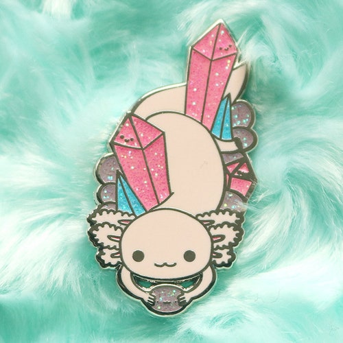 Happy Axolotl hard Enamel Pin | Etsy