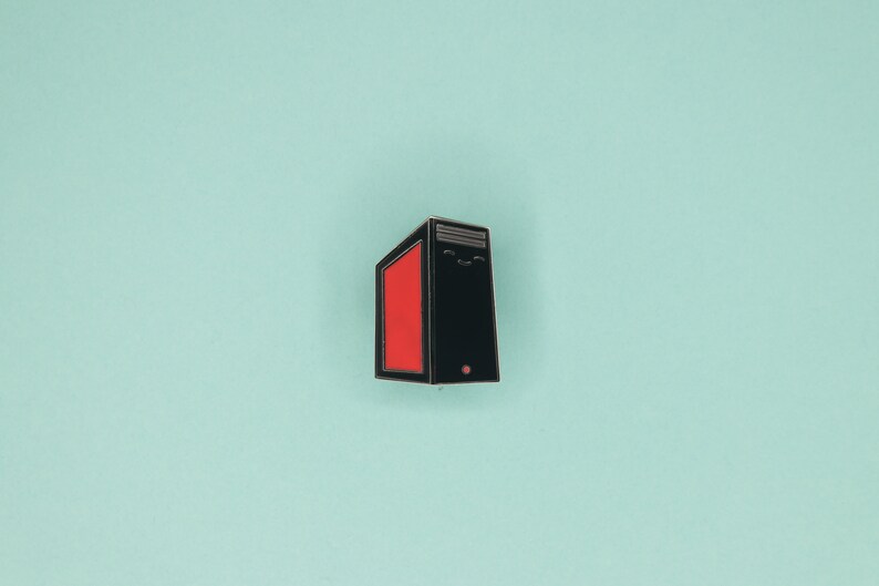 PC Tower Hard Enamel Pin Computer Hard Enamel Pin Gift for - Etsy