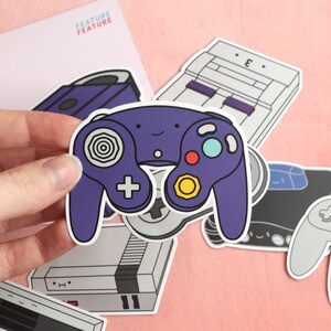 Nintendo Consoles and Controller Stickers Weatherproof Matte Vinyl ...
