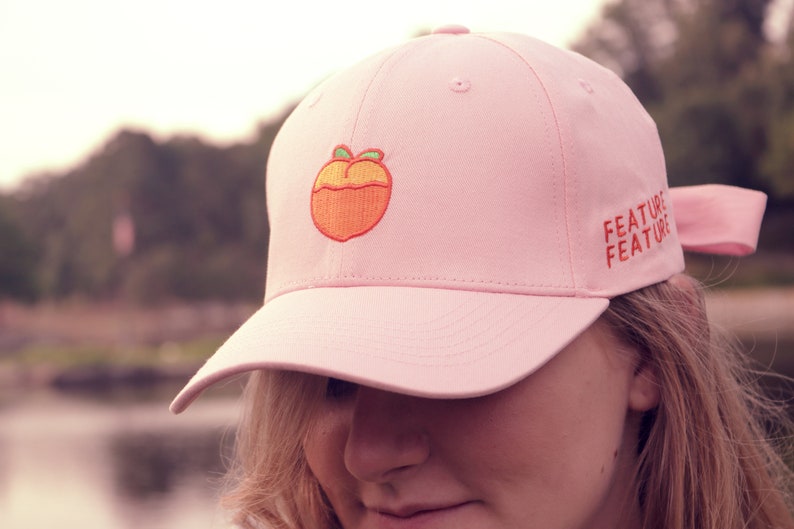 Peachy Keen Bow Tie Baseball Cap | Cute Summer Hat for Women and Men - Etsy