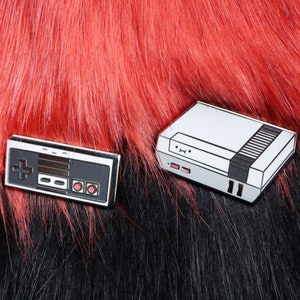 NES Console and Controller Hard Enamel Pins Nintendo Inspired Console ...