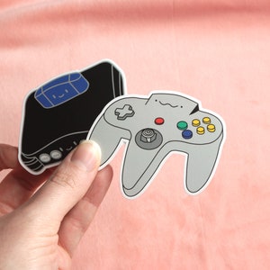 Nintendo Consoles and Controller Stickers Weatherproof Matte Vinyl ...