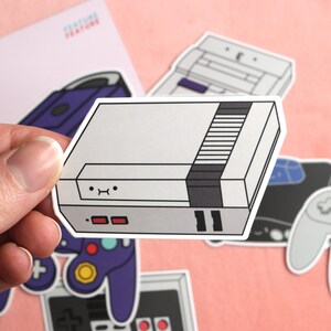 Nintendo Consoles and Controller Stickers Weatherproof Matte Vinyl ...