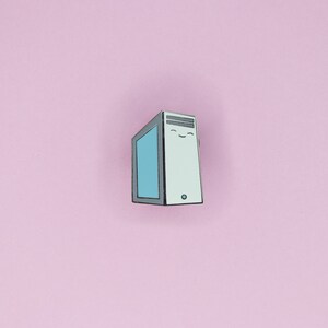 PC Tower Hard Enamel Pin Computer Hard Enamel Pin Gift for - Etsy