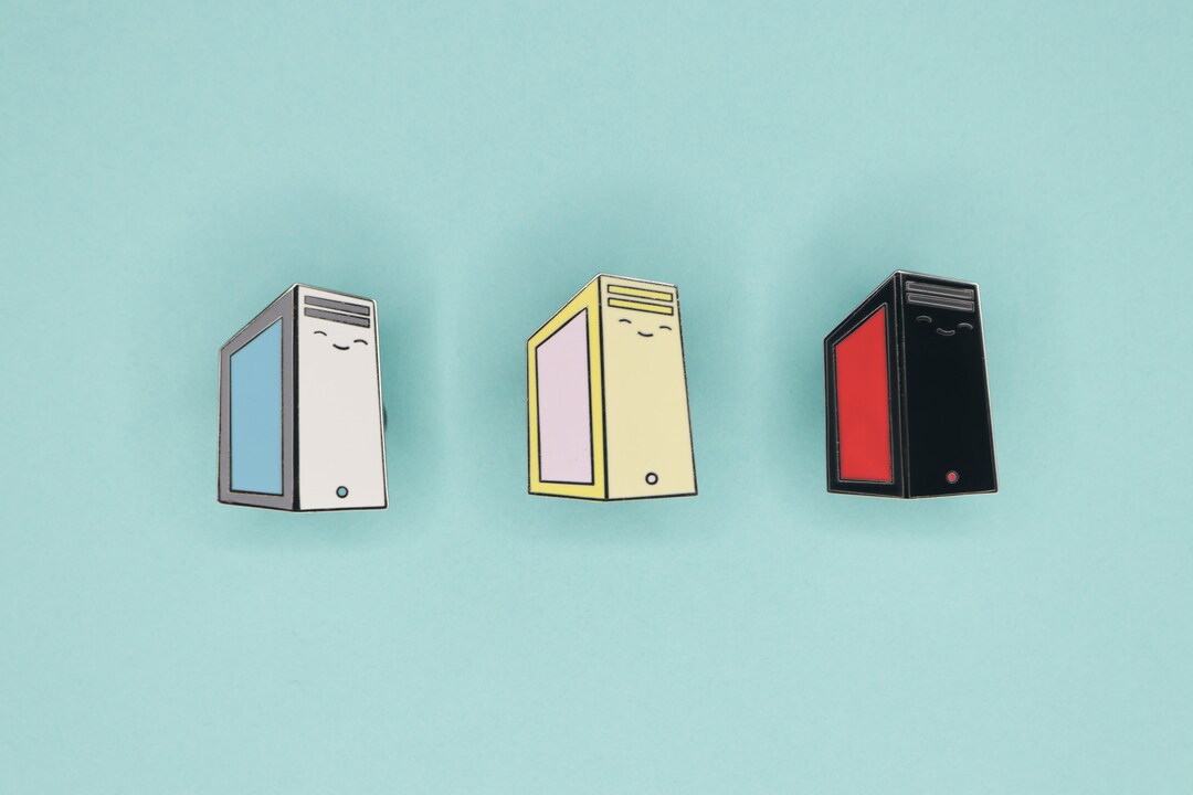 PC Tower Hard Enamel Pin Computer Hard Enamel Pin Gift for - Etsy