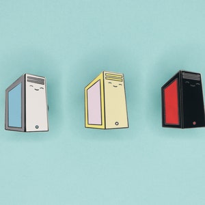 PC Tower Hard Enamel Pin Computer Hard Enamel Pin Gift for | Etsy