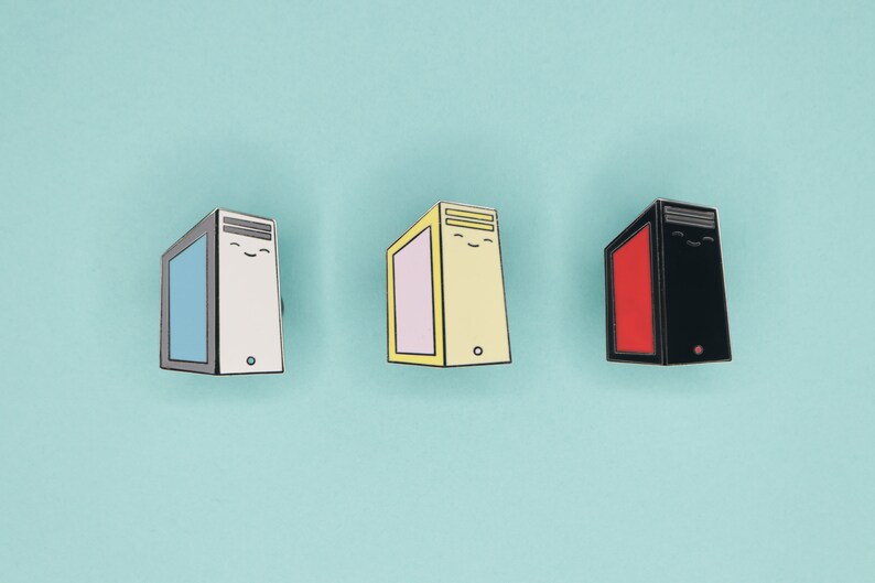 PC Tower Hard Enamel Pin Computer Hard Enamel Pin Gift for - Etsy