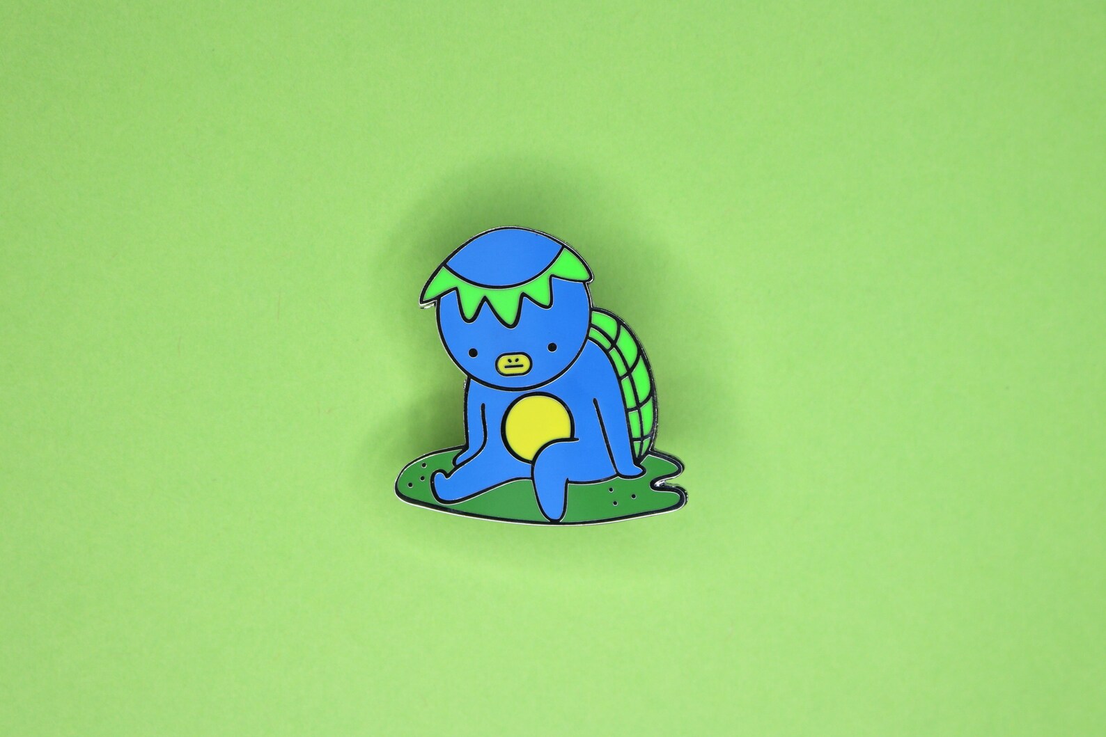 Kawaii Japanese Mythology Kappa Hard Enamel Pin - Etsy