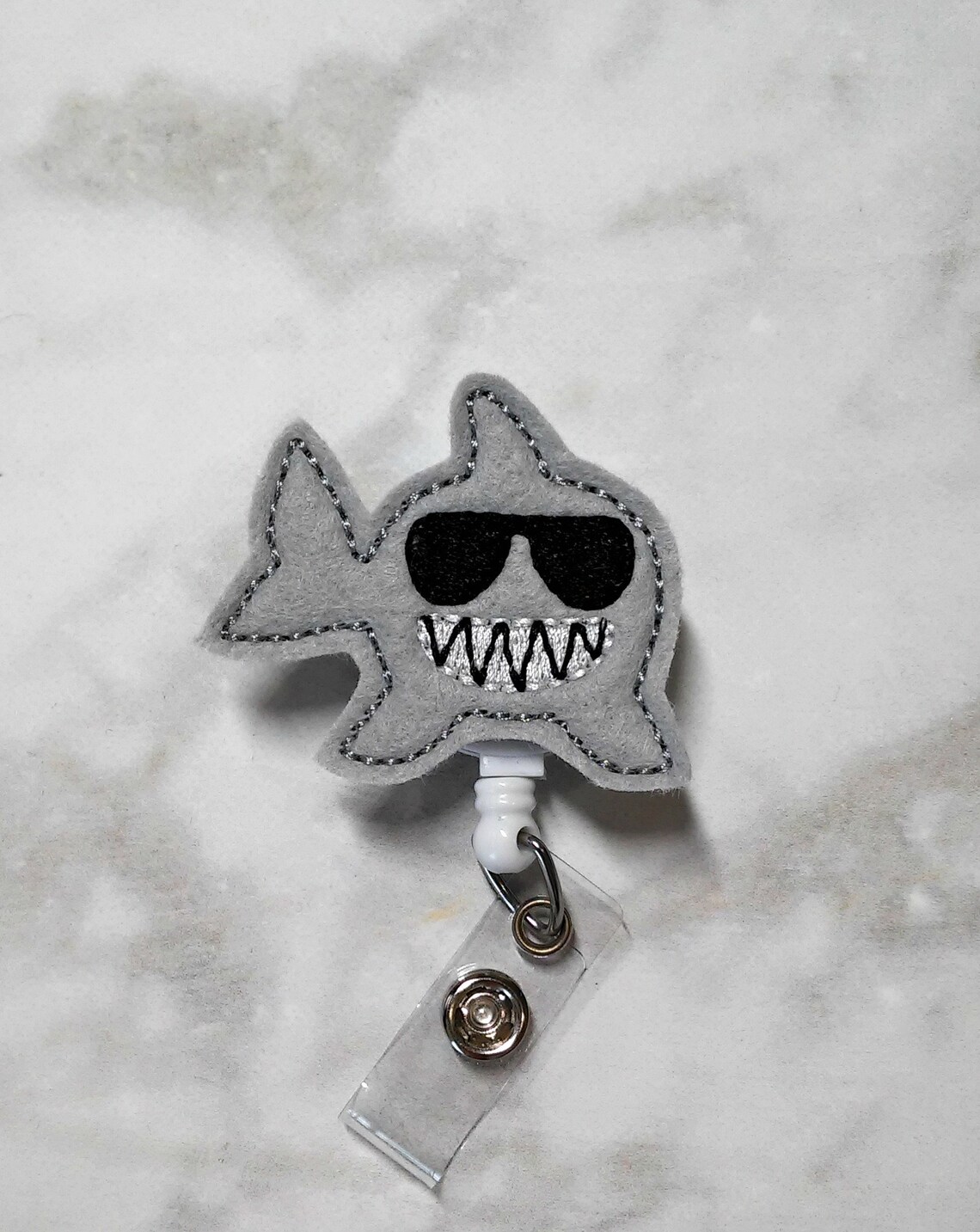Cool Shark Badge Reel/nursing Badge Reel/rn Id Badge - Etsy