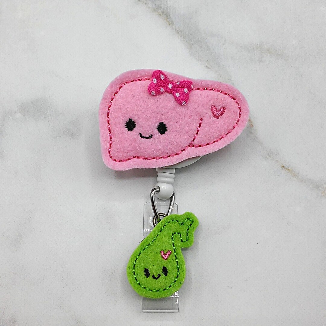 Cute Liver and Gallbladder Badge Reel -nurse Badge Reel -retractable ID ...