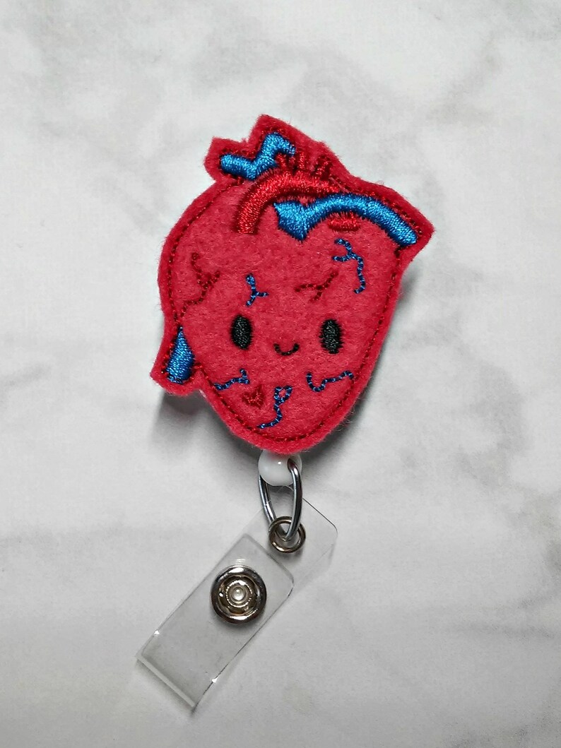 Anatomical Heart Badge Reel/cardiologist/nurse Badge - Etsy
