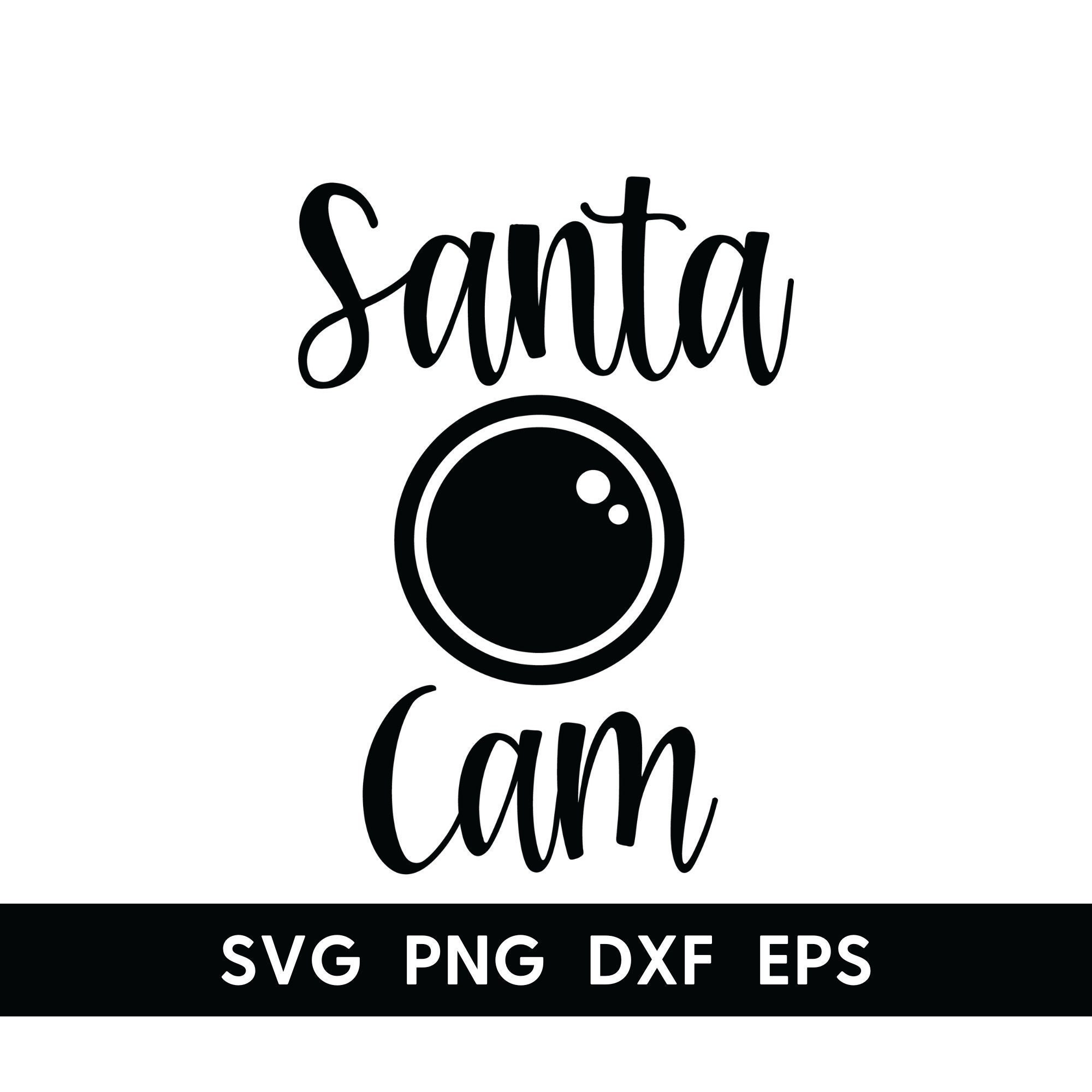 Santa Cam Svg Christmas Svg santa Cam Clipart santa Cam - Etsy