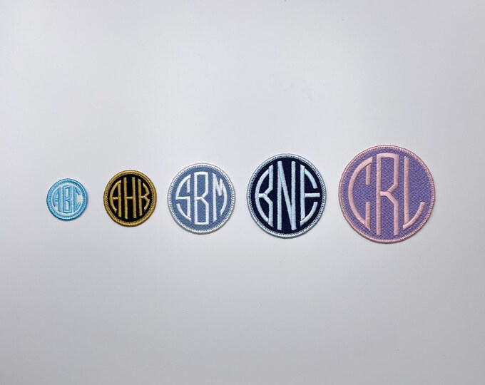 Custom Patch - Embroidered Circle Patch - Personalize It! - Sew on or ...