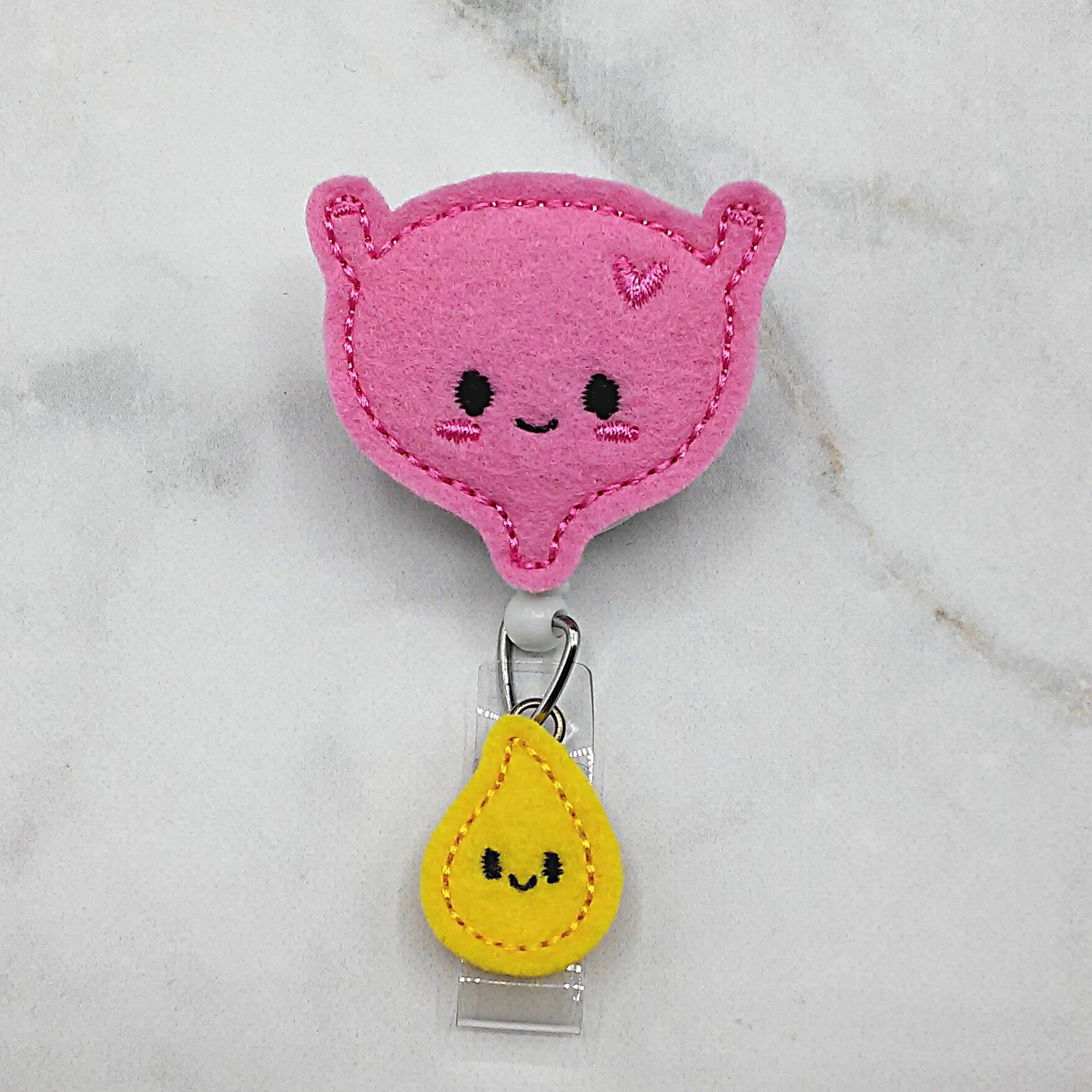 Cute Bladder and Urine Drop Badge Reel nurse Badge Reel - Etsy
