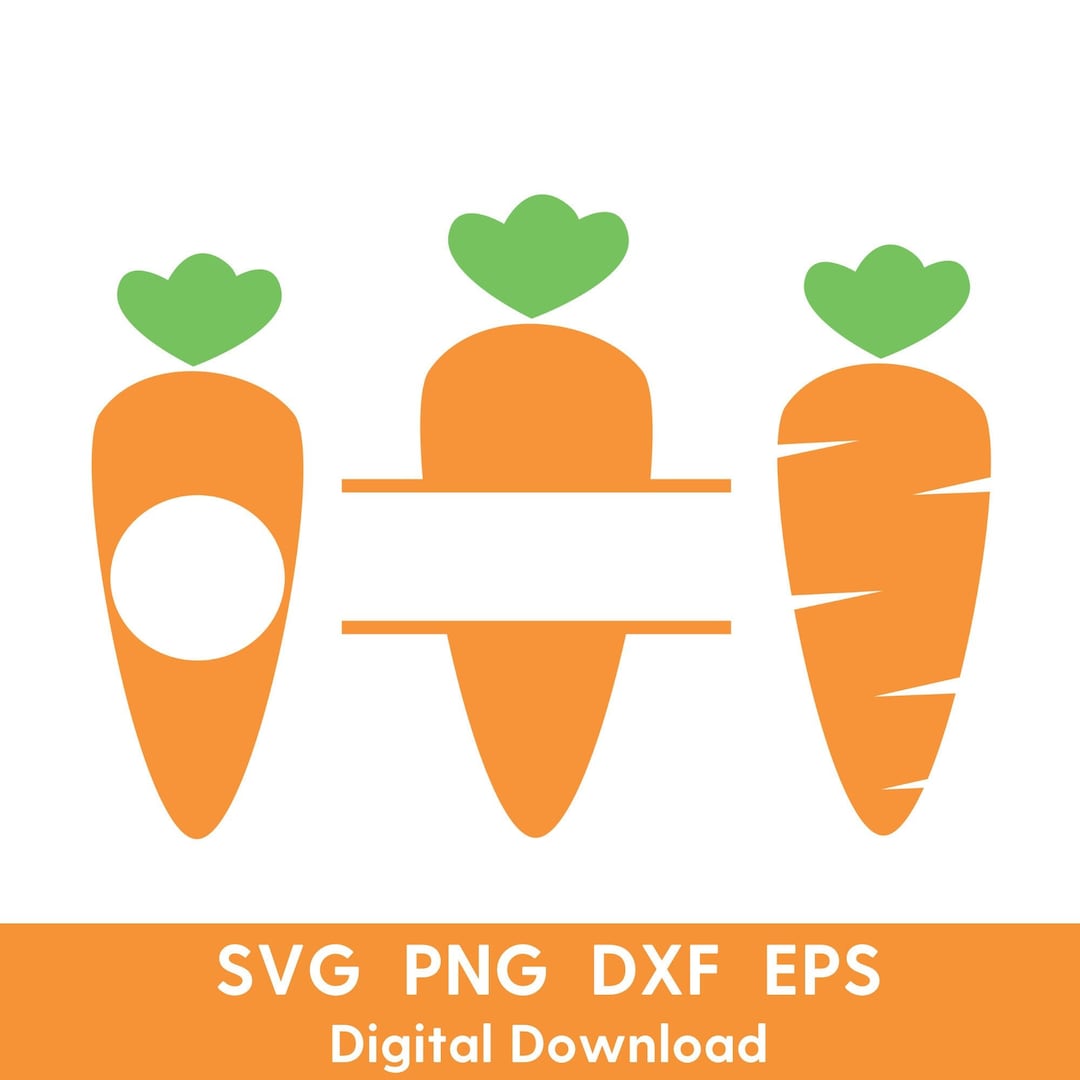 Cute Carrot Svg Carrot Name Frame Carrot Monogram Frame Svg carrot Png ...