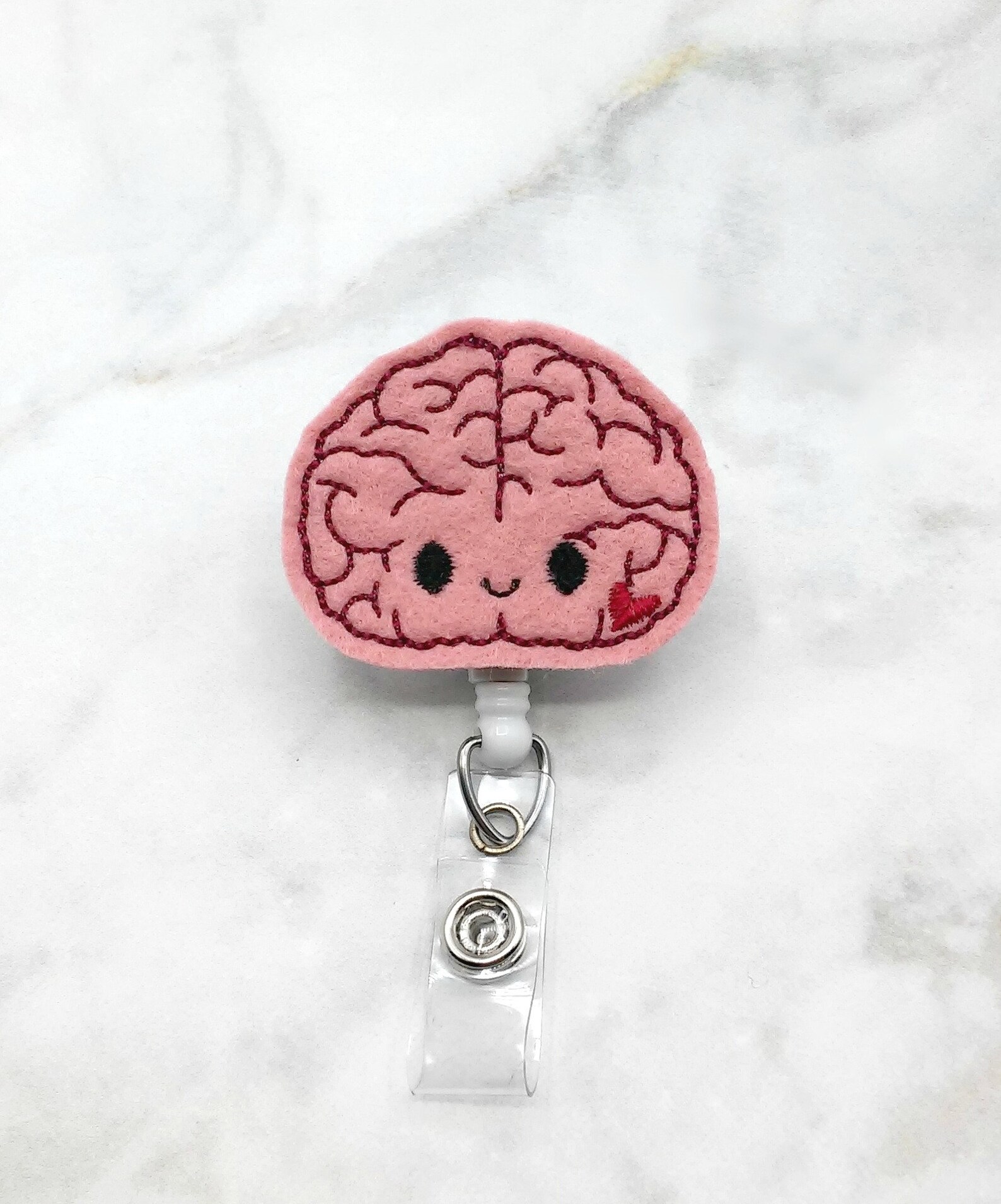 Brain Badge Reel/nurse Badge Reel/neuroscience/retractable ID - Etsy