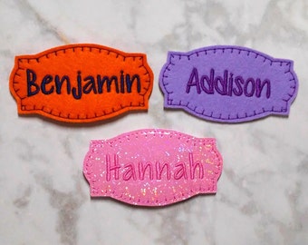 Name Tag Oval Mechanic Name Patch Embroidered Iron on - Etsy