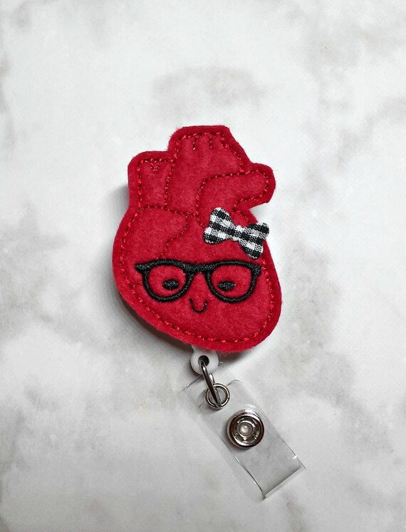 Geeky Anatomical Heart Badge Reel/Cardiology ID Badge | Etsy