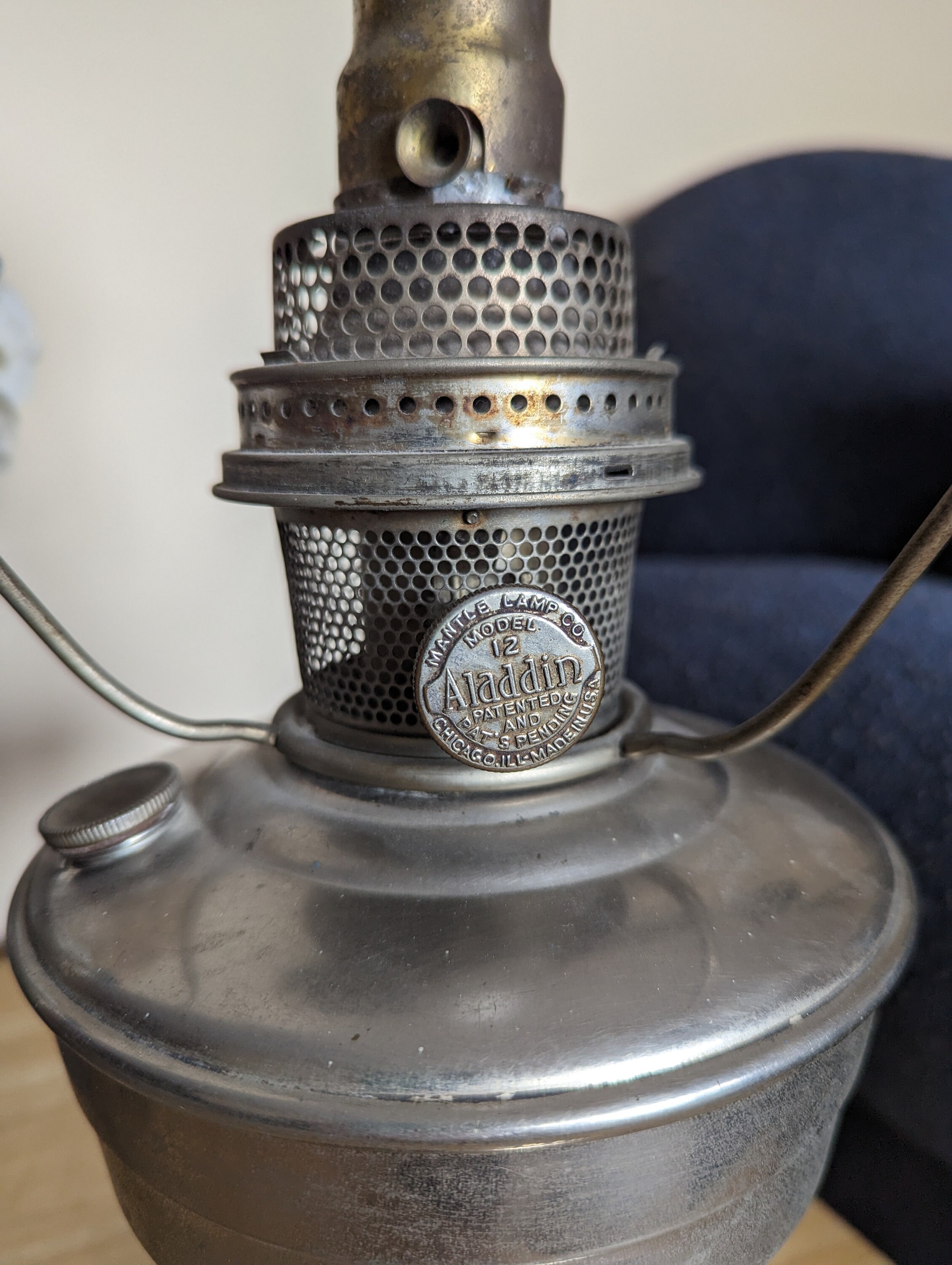 Vintage Aladdin 12 Oil Lamp - Etsy